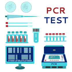 Lab pcr thermal cycler Royalty Free Vector Image