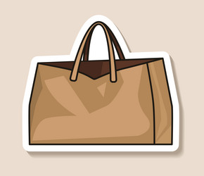 Handbags sticker fashion brands clothes Royalty Free Vector