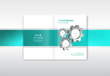 Brochure design booklet template repair service Vector Image