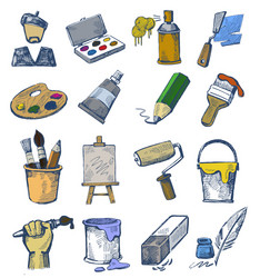 Brown paint color swatches with shade names Vector Image