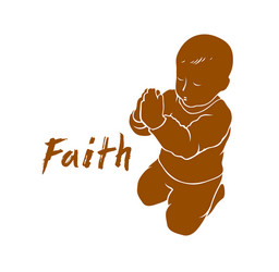 Child Praying Silhouette Vector Images (over 730)