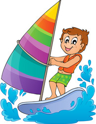 Water splash theme image 1 Royalty Free Vector Image