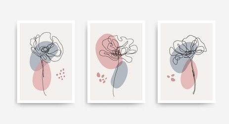 Home decor print wall art set wall decor Vector Image