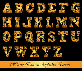 Alphabet letters Royalty Free Vector Image - VectorStock