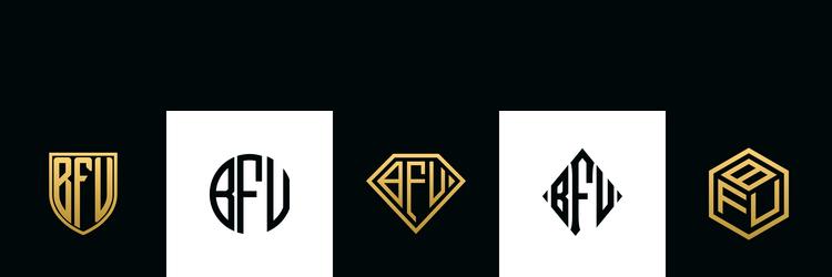 Initial letters hyz logo designs bundle Royalty Free Vector