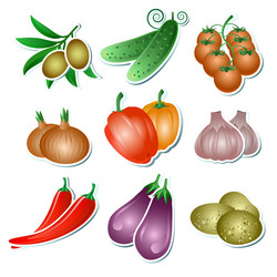 Set of fruit Royalty Free Vector Image - VectorStock