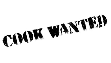 Cook wanted rubber stamp Royalty Free Vector Image