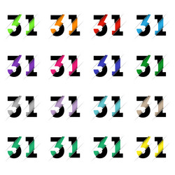 Number 1 31 Vector Images (over 280)