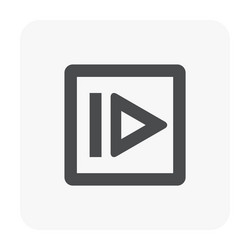 Previous and next play button icons forward Vector Image