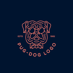 Pug Logo Vector Images (over 1,200)
