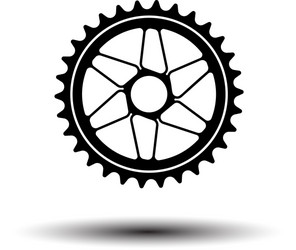 Bike gear star icon Royalty Free Vector Image - VectorStock