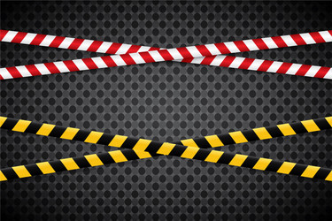 Caution lines isolated warning tapes Royalty Free Vector