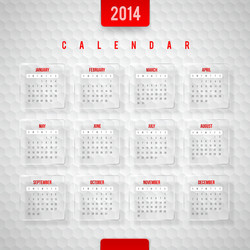 Ornate vintage calendar of 2014 year Royalty Free Vector