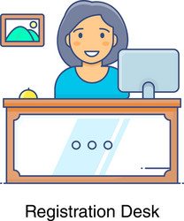 Registration Desk Icon Vector Images (over 790)