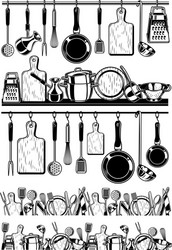 Cutlery Border Vector Images (over 260)