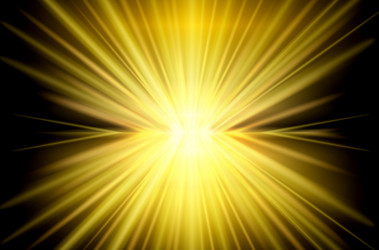 Gold sun rays light star flare glare sparkles Vector Image