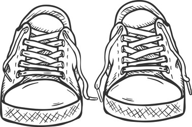 How To Draw Converse From The Front