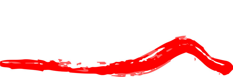 Variation handwritten horizontal red lines Vector Image