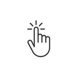 Computer mouse click cursor cursor icon Royalty Free Vector