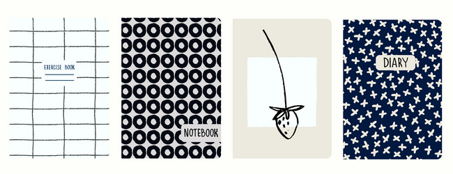 Cover page templates based on floral patterns Vector Image