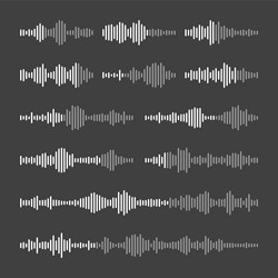 Voice message template Royalty Free Vector Image