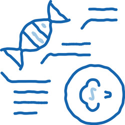 Bronchial asthma chronic disease doodle icon hand Vector Image