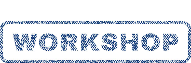 Workshop rubber stamp Royalty Free Vector Image