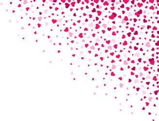 Hearts border divider love vintage decorative Vector Image