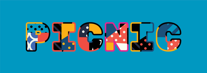 Picnic Word Art Vector Images (62)