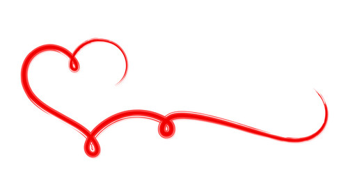 Symbol of stylized heart with arrow Royalty Free Vector