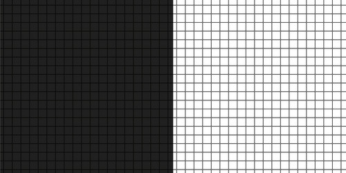 Two seamless mathematical patterns squared paper Vector Image