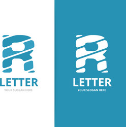 Modern letter r logo icon Royalty Free Vector Image