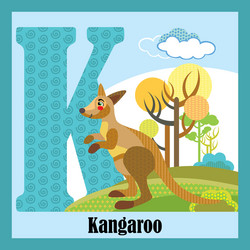 Letter k lowercase tracing practice worksheet Vector Image