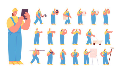 Mechanic engineer character creation and animation