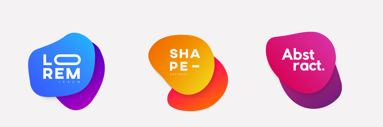 Colorful geometric shapes lines squares Royalty Free Vector