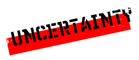 Uncertainty rubber stamp Royalty Free Vector Image