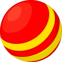 Colorful cartoon rubber ball set Royalty Free Vector Image