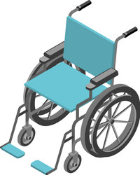 Isolated manual wheelchair on white background Vector Image
