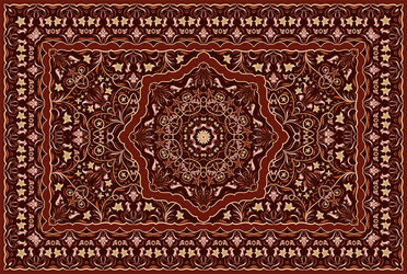 Persian rug Royalty Free Vector Image - VectorStock
