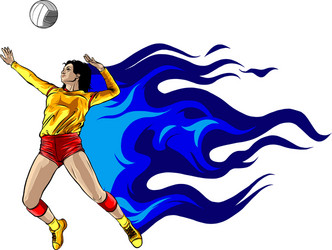 Abstract Volleyball Female Vector Images (over 360)