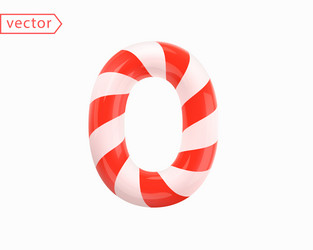 Number 0 zero sign in gold color realistic Vector Image