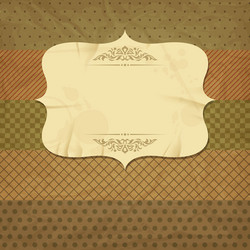 Vintage scrapbook elements note page with paper Vector Image