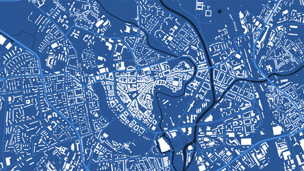Brno map detailed city poster Royalty Free Vector Image