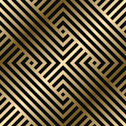 Geometric art deco pattern - seamless Royalty Free Vector