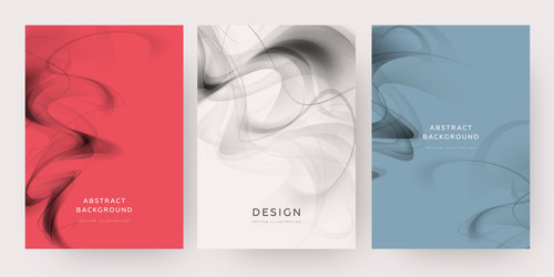 Set of abstract cover design template Royalty Free Vector