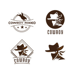 Cowboy rider Royalty Free Vector Image - VectorStock