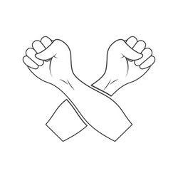 Crossed Fists Vector Images (over 830)