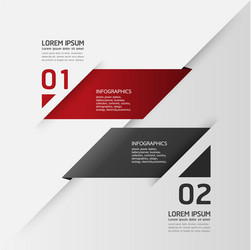 Modern design template used for number banner Vector Image