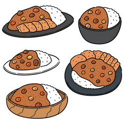Curry rice Royalty Free Vector Image - VectorStock