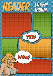 Versus comic frame vs comics book frames Vector Image